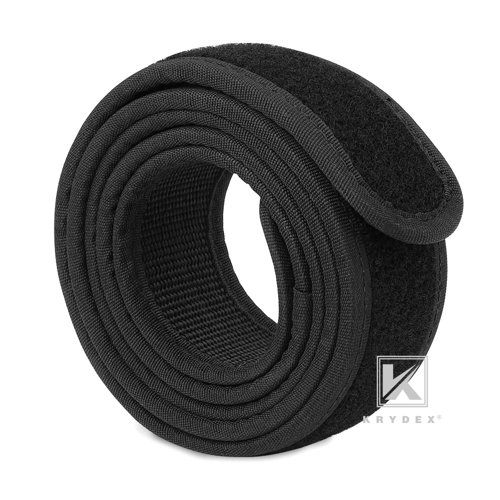 KRYDEX 1.5inch Duty Inner Belt Tactical EDC Waist Belt Nylon Black w ...