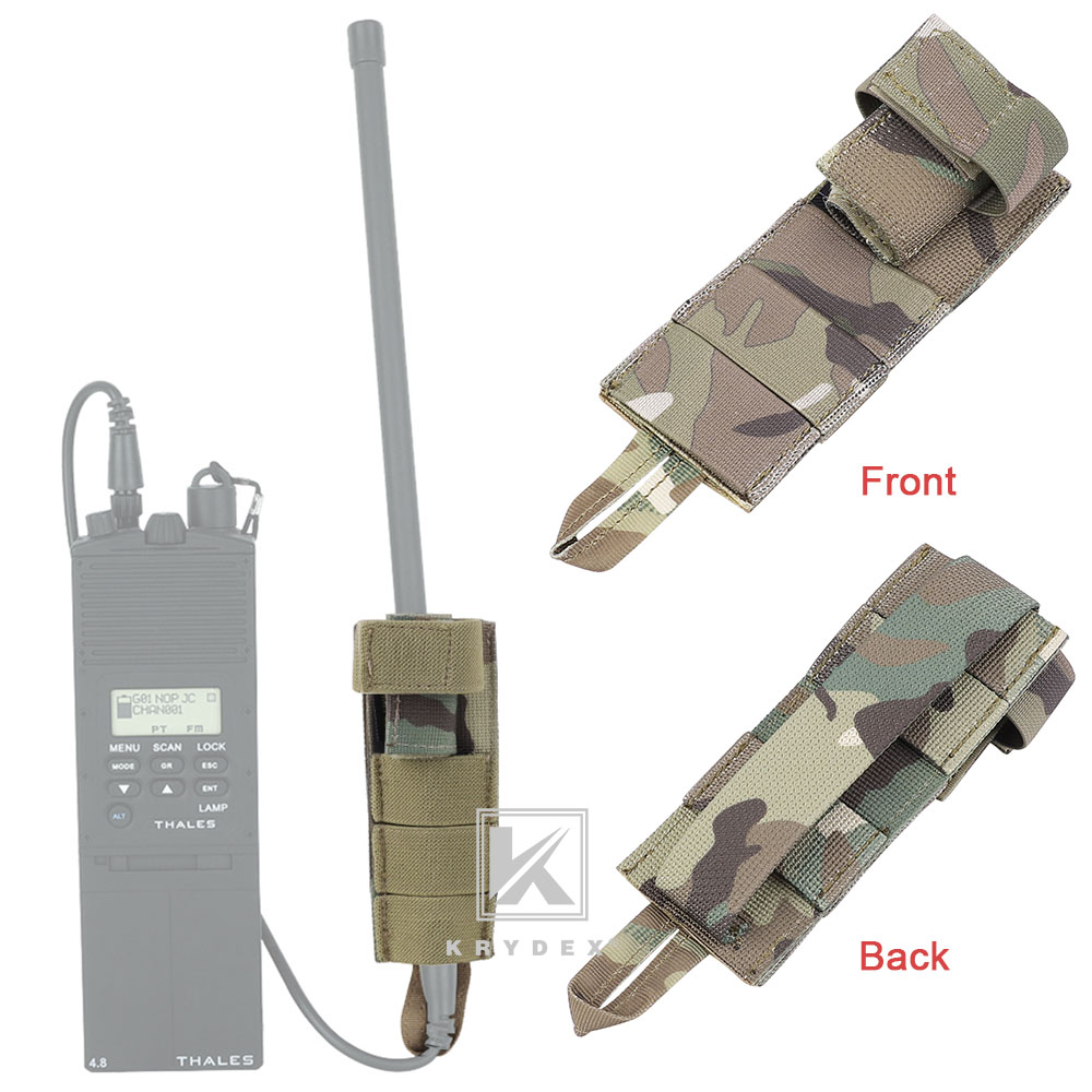 KRYDEX Radio Antenna Relocator Tactical Antenna Retention Holder MOLLE ...