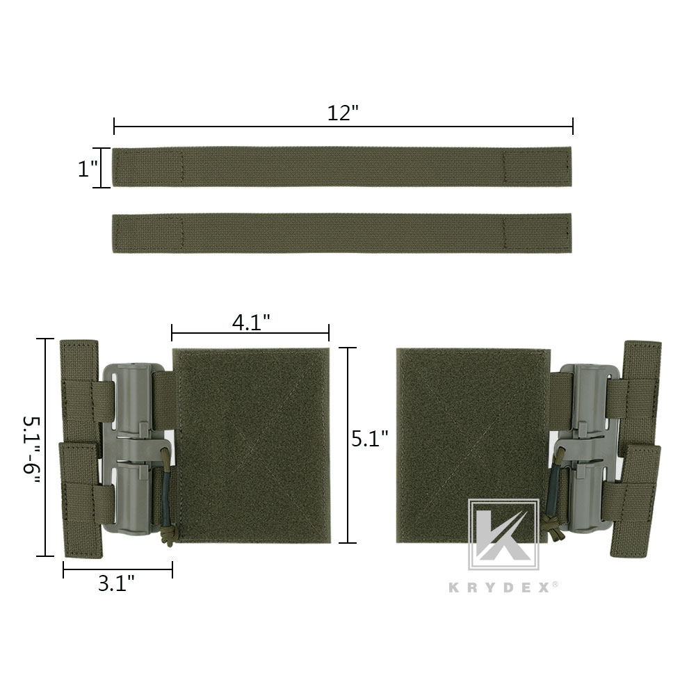 KRYDEX Tactical Quick Release Buckle Set for JPC CPC AVS NCPC Vest ...